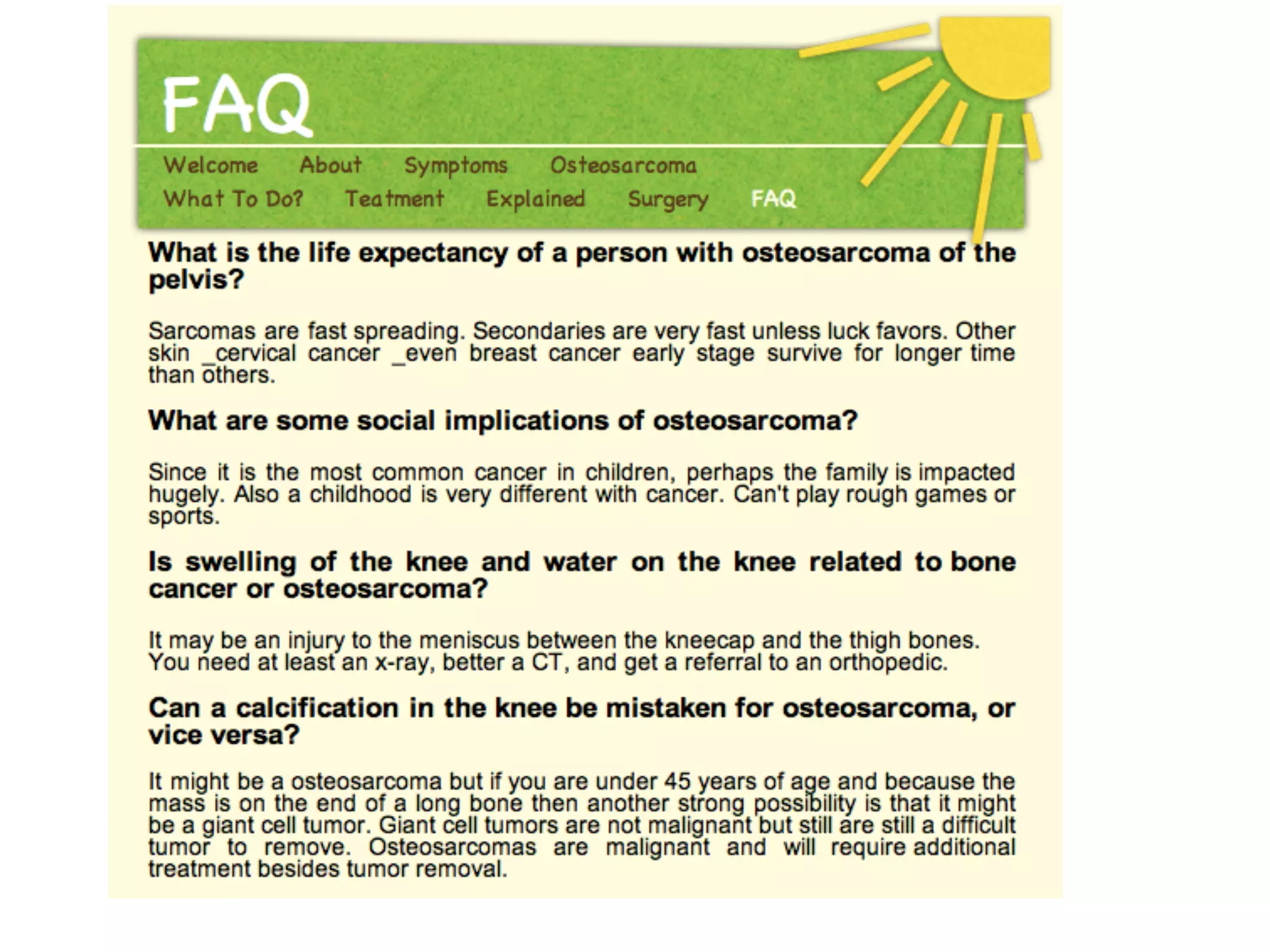 Osteosarcoma by Taylor Freeman | KEY