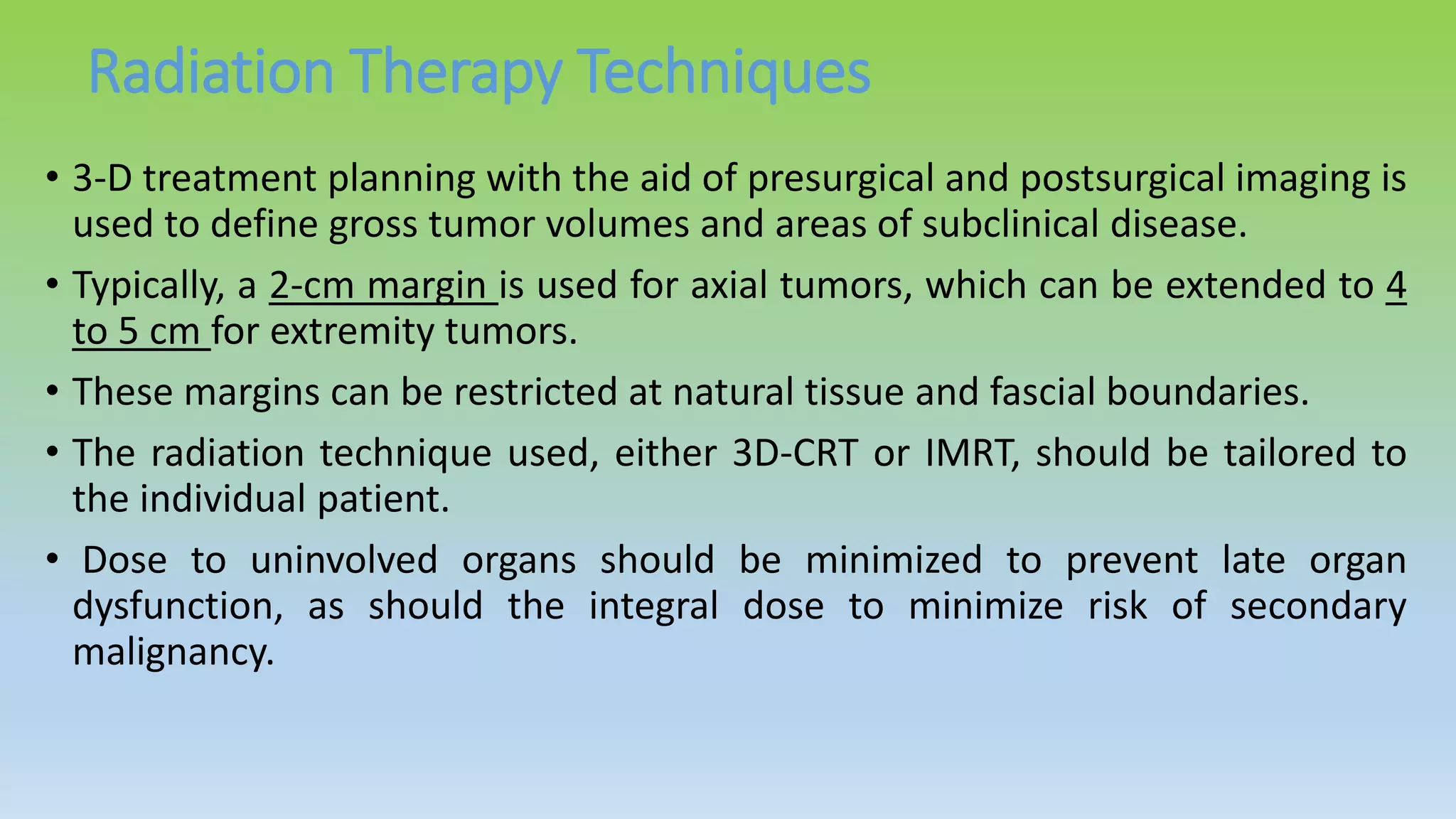 Osteosarcoma and Radiation therapy | PPTX