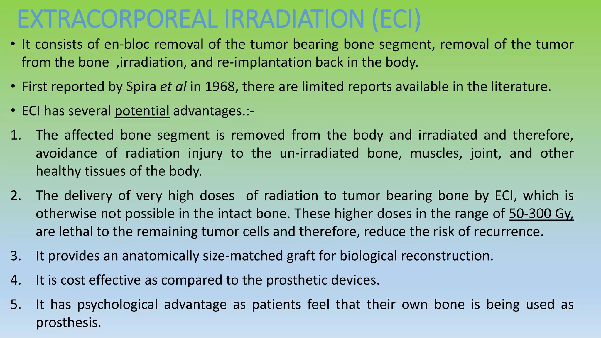 Osteosarcoma and Radiation therapy | PPTX