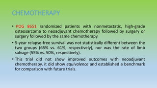 Osteosarcoma and Radiation therapy | PPTX