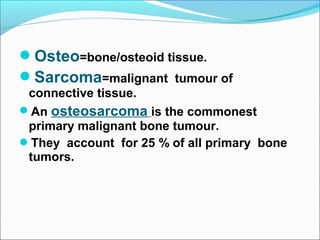 Osteosarcoma (knee joint) | PPT