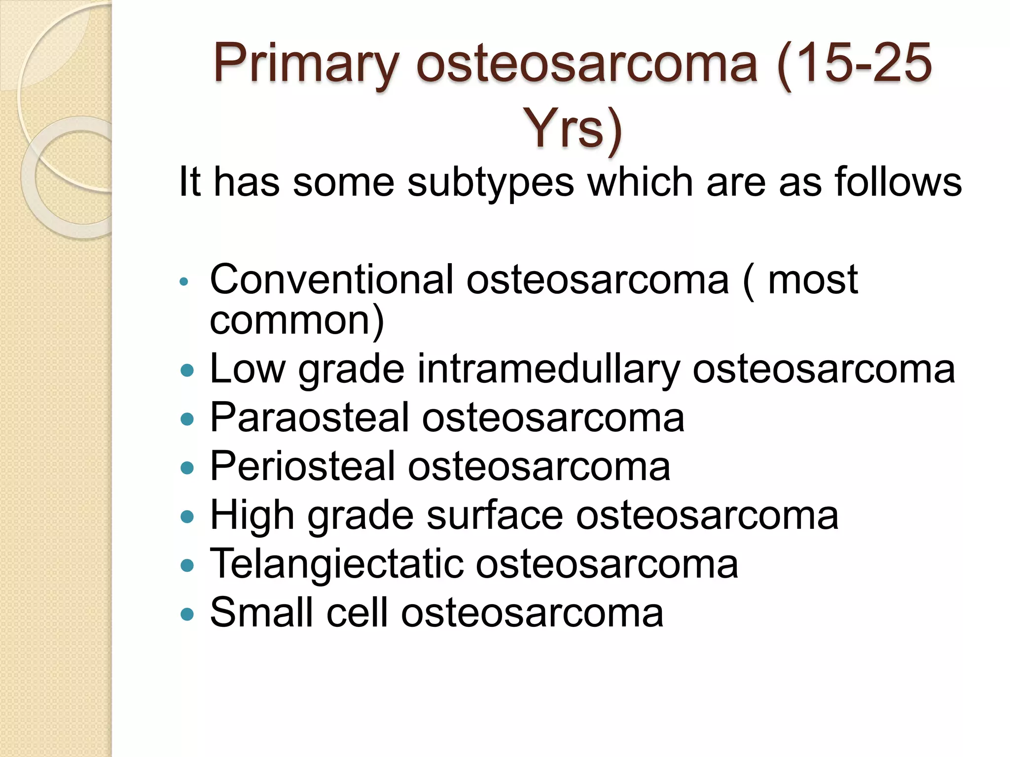 Osteosarcoma | PPTX
