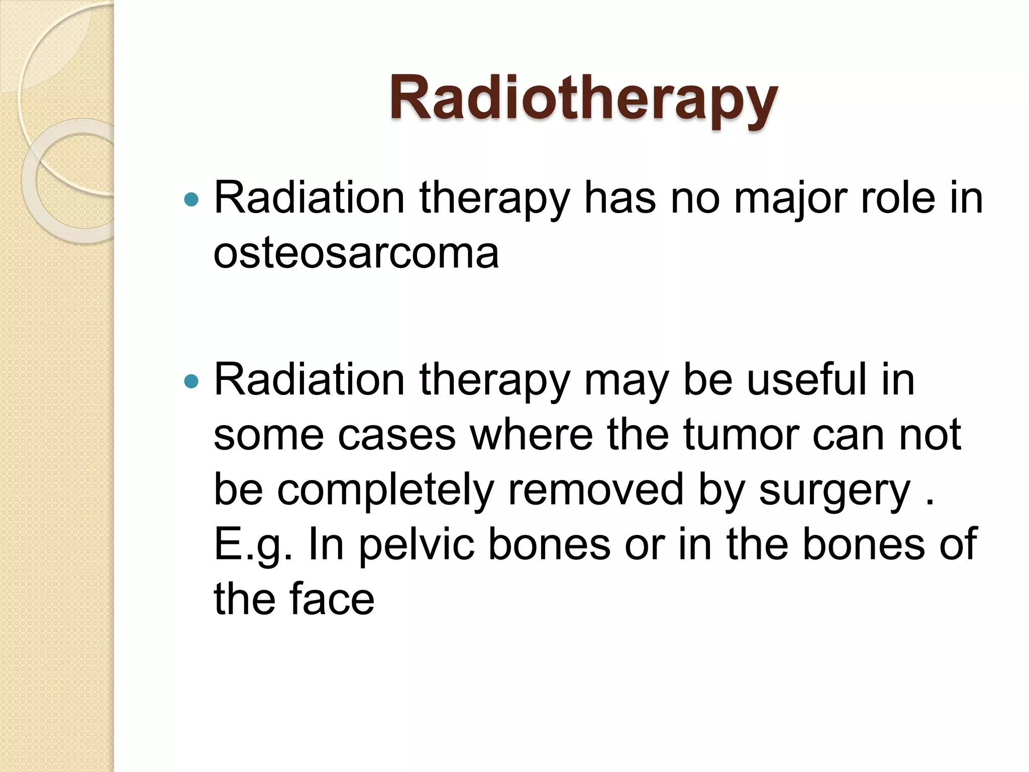 Osteosarcoma | PPTX | Bone and Joint Conditions | Diseases and Conditions