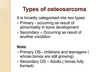 Osteosarcoma | PPTX
