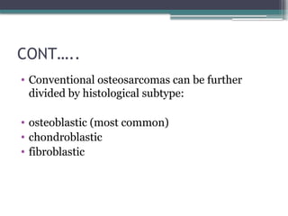 OSTEOSARCOMA- radiology description.pptx