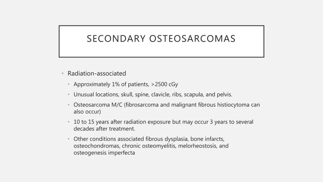 Osteosarcoma & Ewings | PPTX | Bone and Joint Conditions | Diseases and Conditions