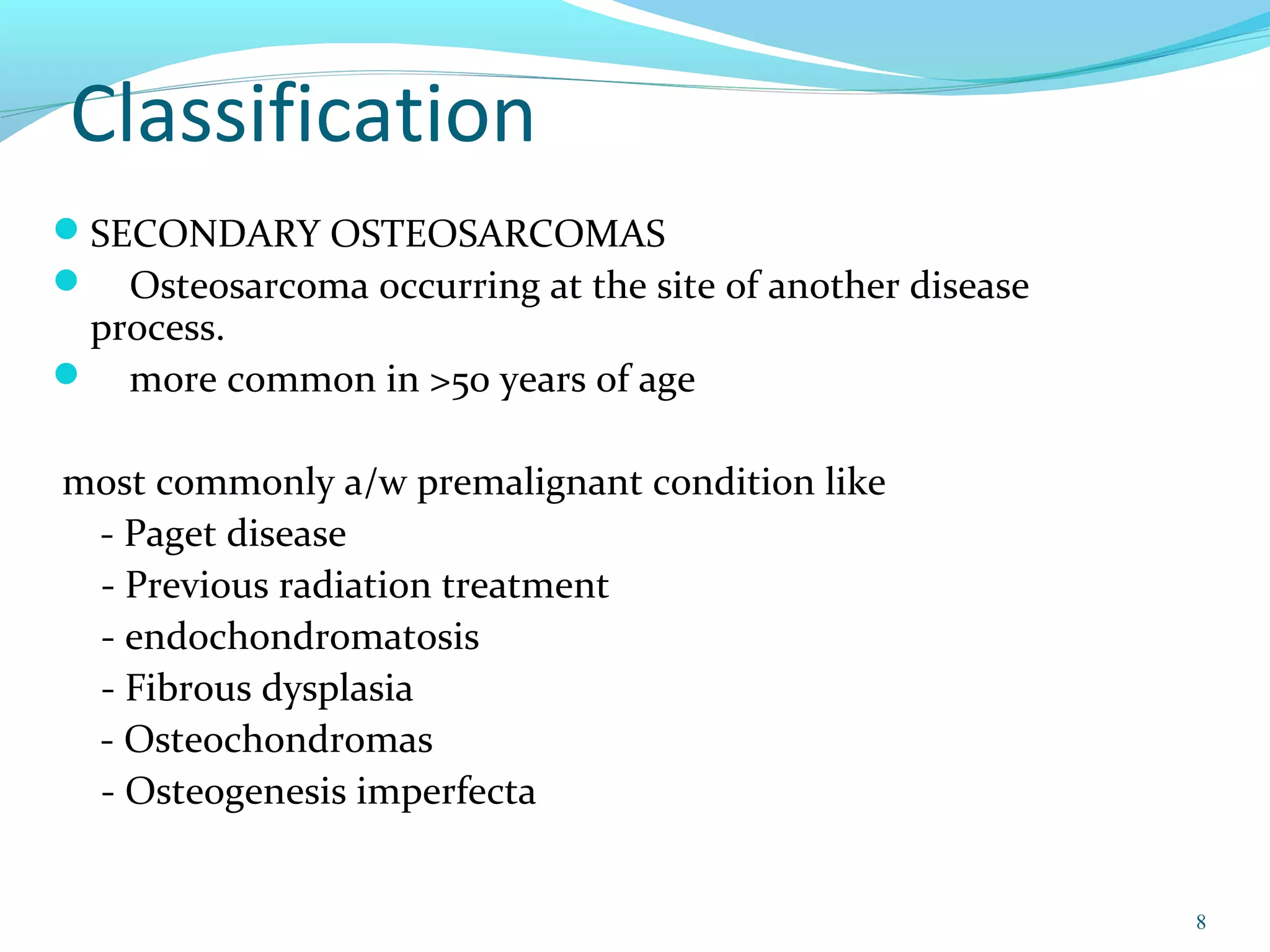 Osteosarcoma ppt | PPT