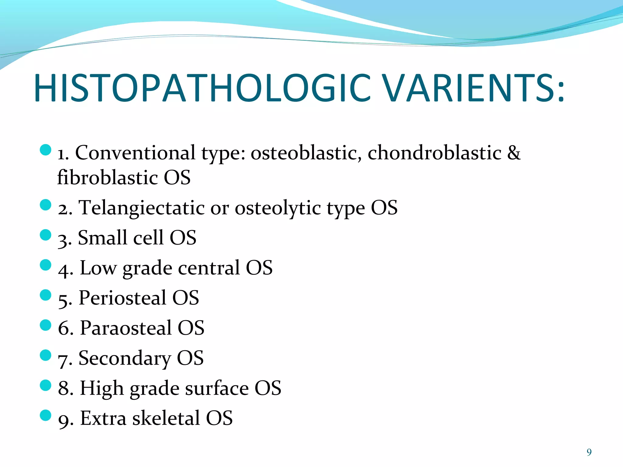 Osteosarcoma ppt | PPT