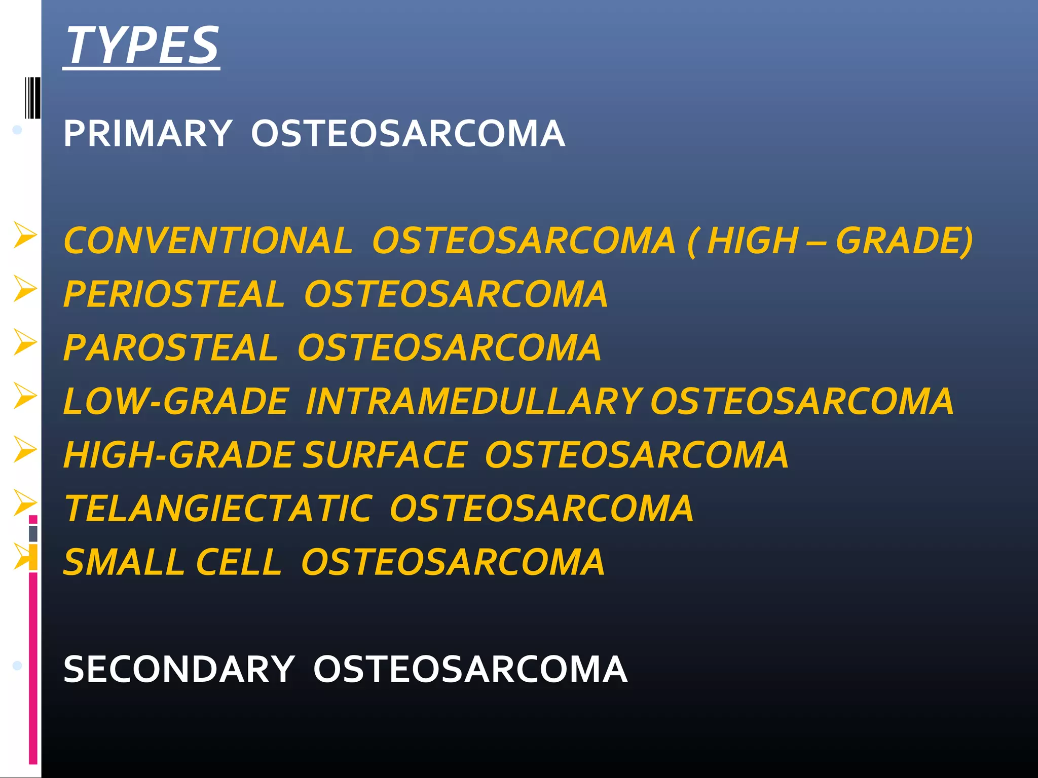 Osteosarcoma ppt | PPT