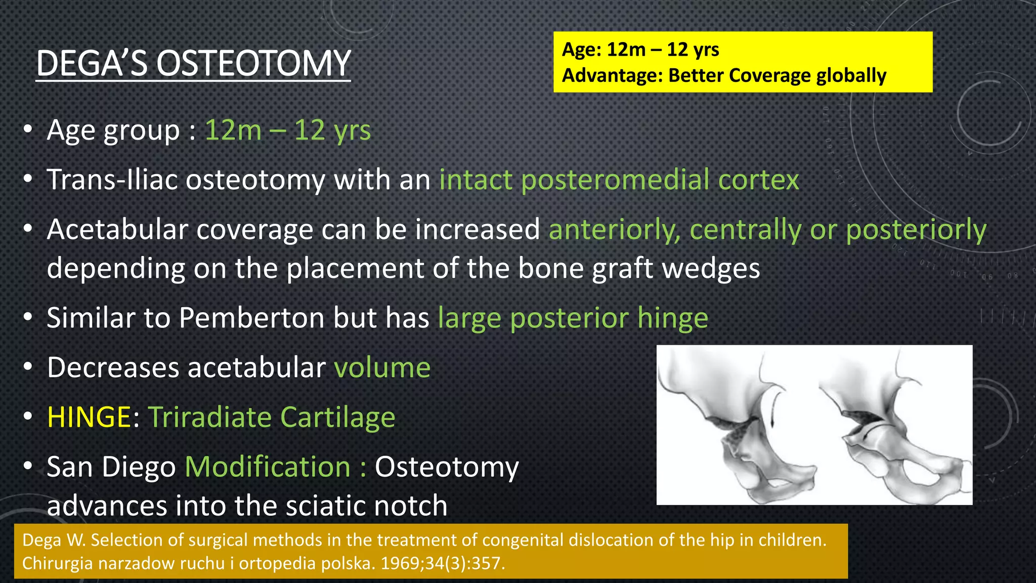 Osteotomies around the hip in DDH | PPTX
