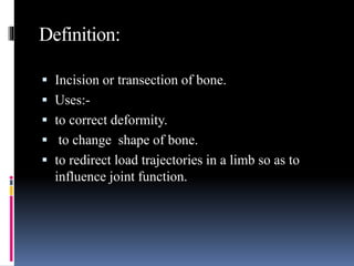 Osteotomy | PPTX