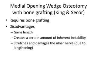 Osteotomy around elbow | PPTX