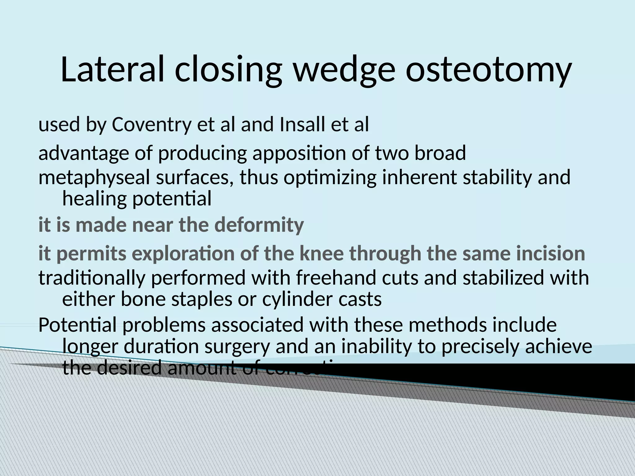 Osteotomy around knee dr shankar jangid (1) | PDF