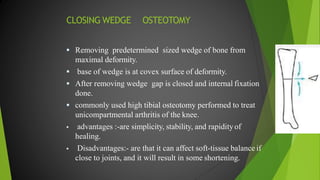 Osteotomy and physiotherapy | PPTX