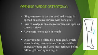 Osteotomy and physiotherapy | PPTX