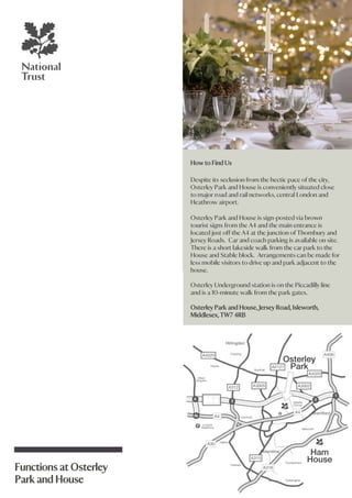 Osterley park private hire brochure | PDF