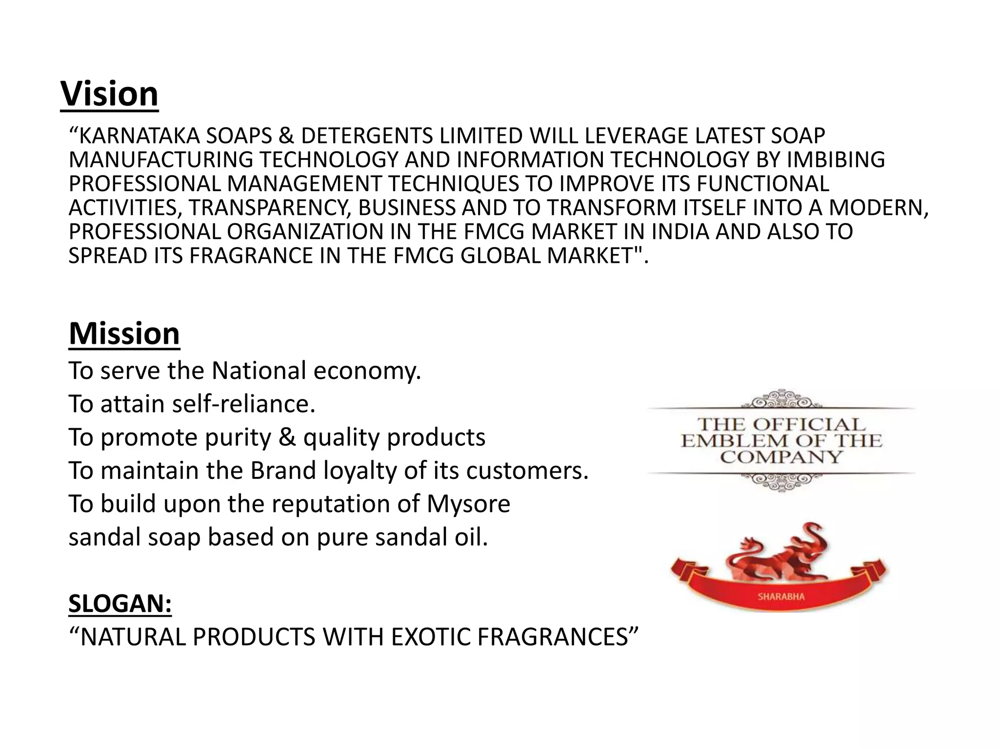 Karnataka Soaps and Detergent LTD | PPTX