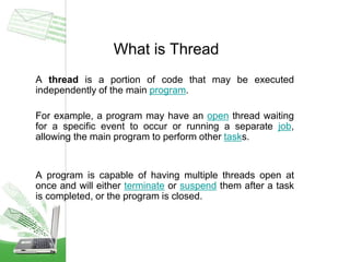 Thread (Operating System) | PPTX