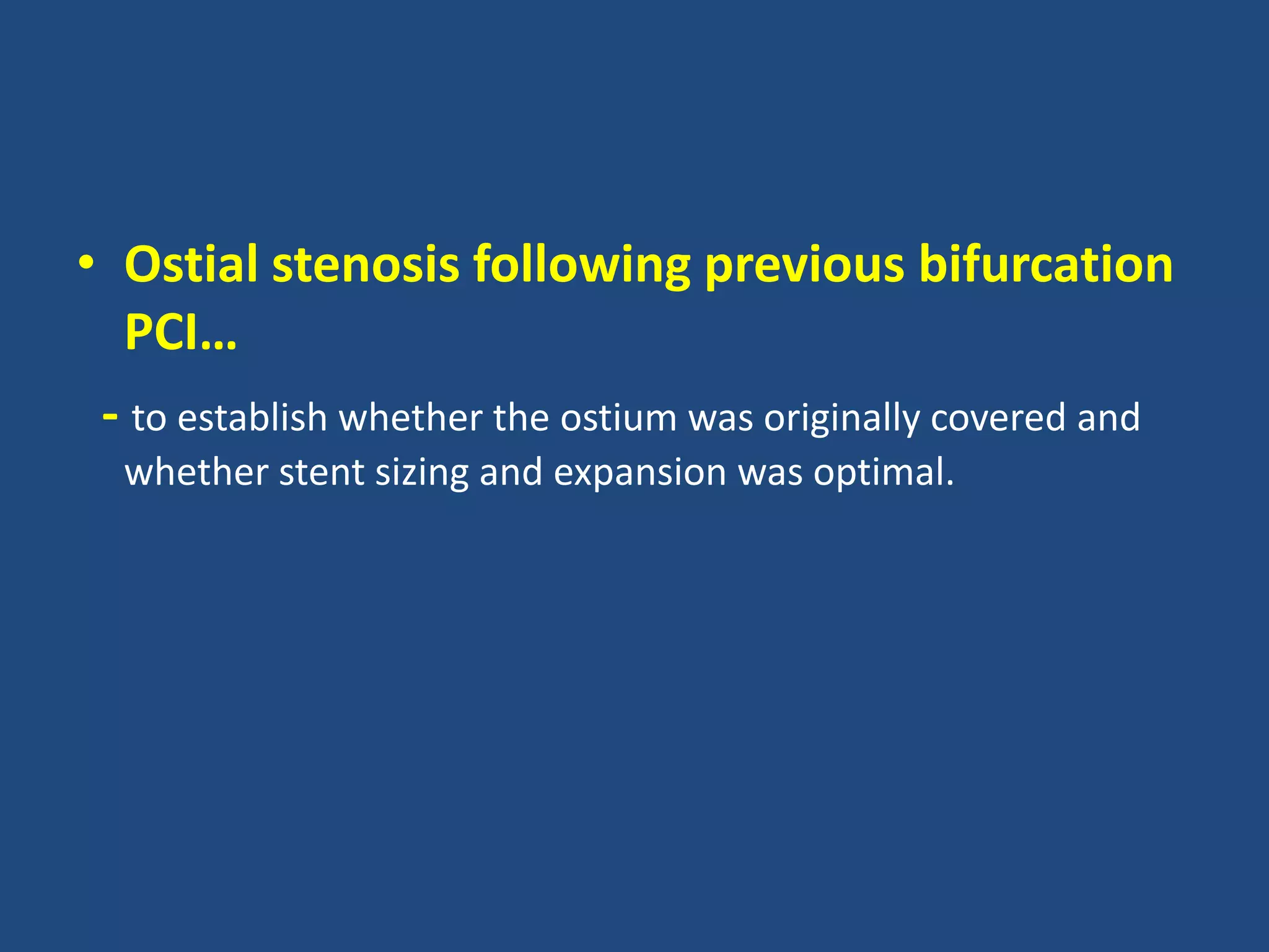 Coronary Ostial stenting techniques:Current status | PPTX