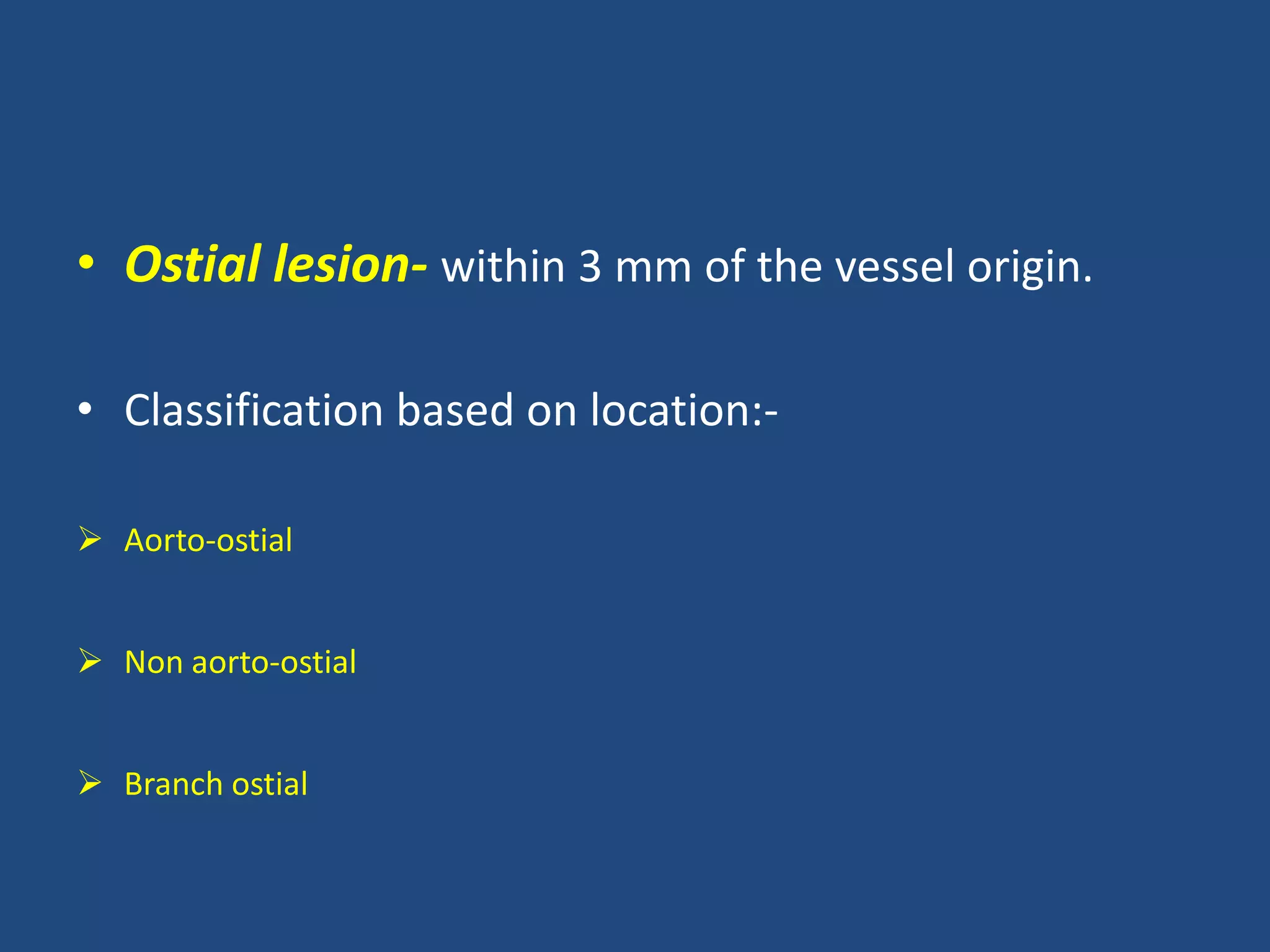 Coronary Ostial stenting techniques:Current status | PPTX