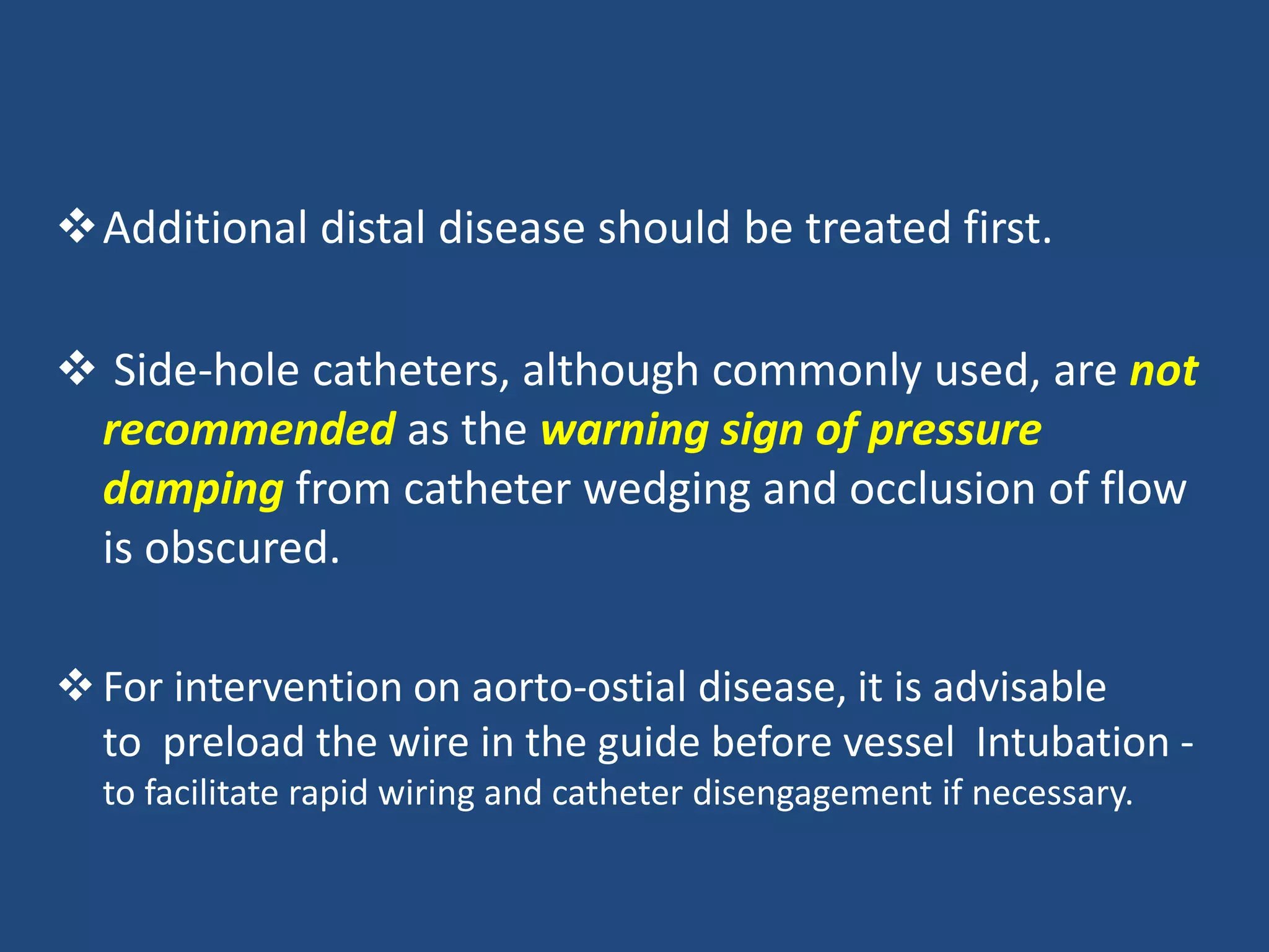Coronary Ostial stenting techniques:Current status | PPTX