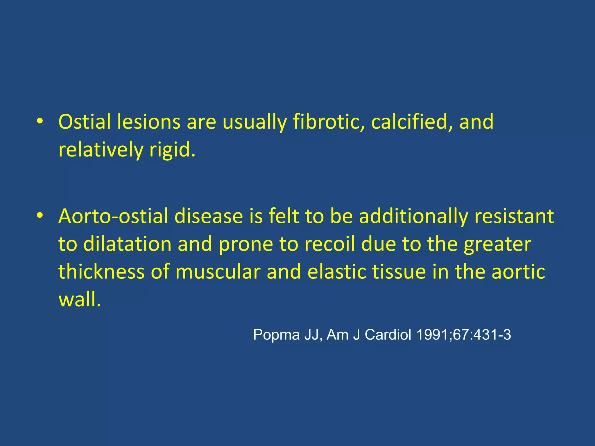 Coronary Ostial stenting techniques:Current status | PPTX