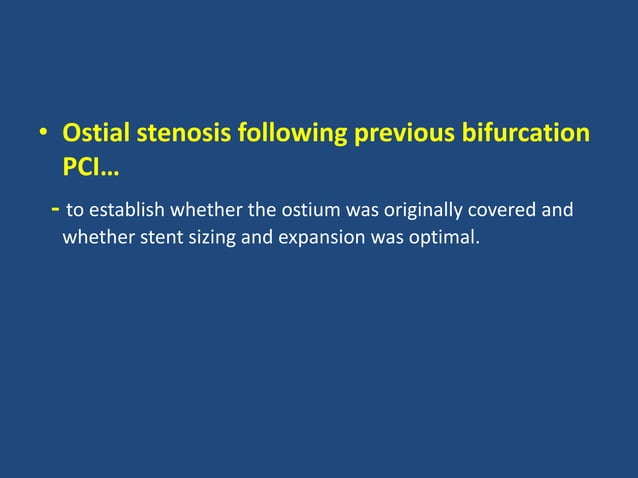 Coronary Ostial stenting techniques:Current status | PPTX | Heart and ...