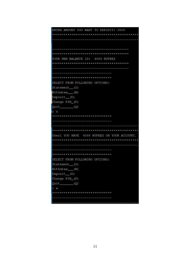 Atm Simulation Mini Project Using Python Programming Language Docx 2322
