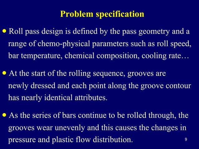 Roll Pass Design strategy | PPT | Physics | Science