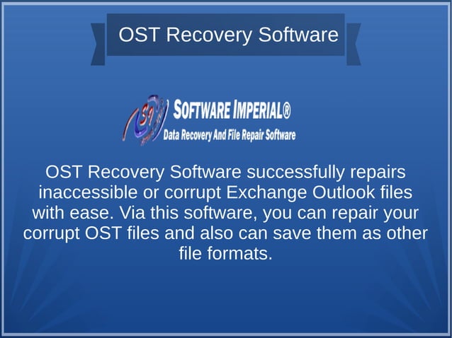 Ost Recovery software | ODP