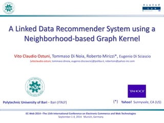 A Linked Data Recommender System using a Neighborhood-based Graph Kernel | PPT