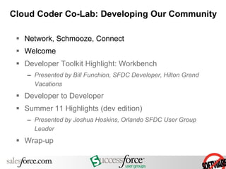 Orlando SFDC User Group 7/2011 | PPT