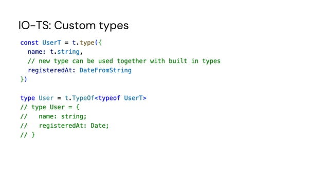 "Objects validation and comparison using runtime types (io-ts)", Oleksandr Suhak | PDF