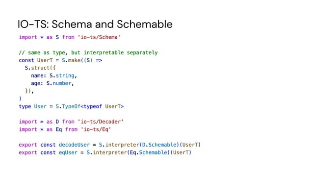 "Objects validation and comparison using runtime types (io-ts ...