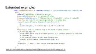 "Objects validation and comparison using runtime types (io-ts ...
