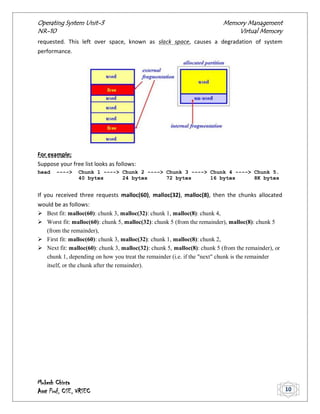 Operating Systems - memory management | PDF