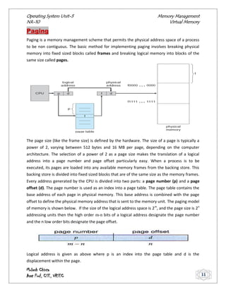 Operating Systems - memory management | PDF