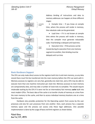 Operating Systems - memory management | PDF