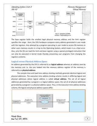Operating Systems - memory management | PDF