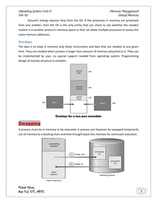 Operating Systems - memory management | PDF