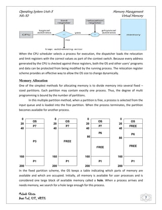 Operating Systems - memory management | PDF