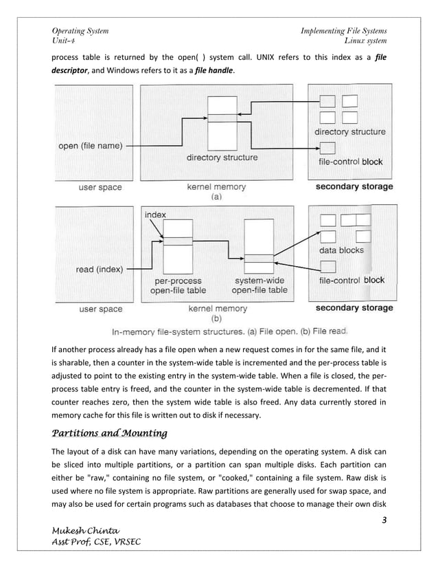 Operating Systems - Implementing File Systems | PDF
