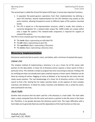 Operating Systems - Implementing File Systems | PDF | Operating Systems | Computer Software and ...