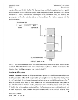 Operating Systems - Implementing File Systems | PDF | Operating Systems | Computer Software and ...