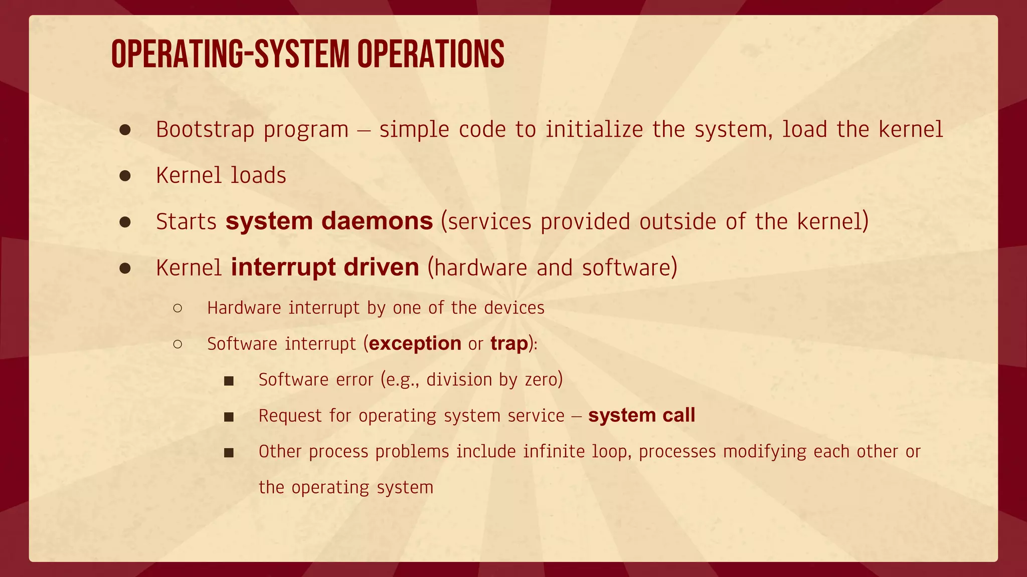 Operating System concepts | PPT