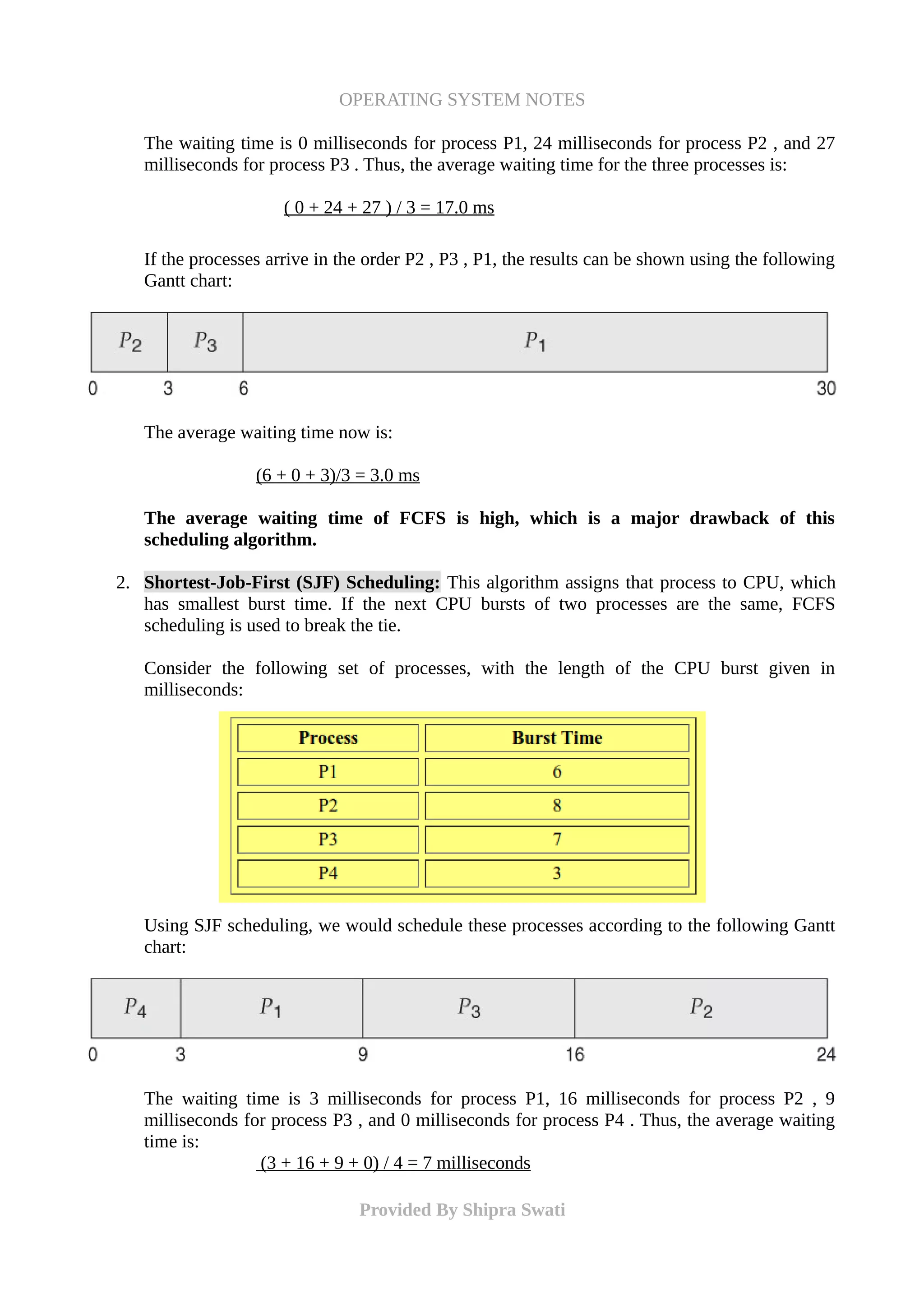 Operating System-Process Scheduling | PDF