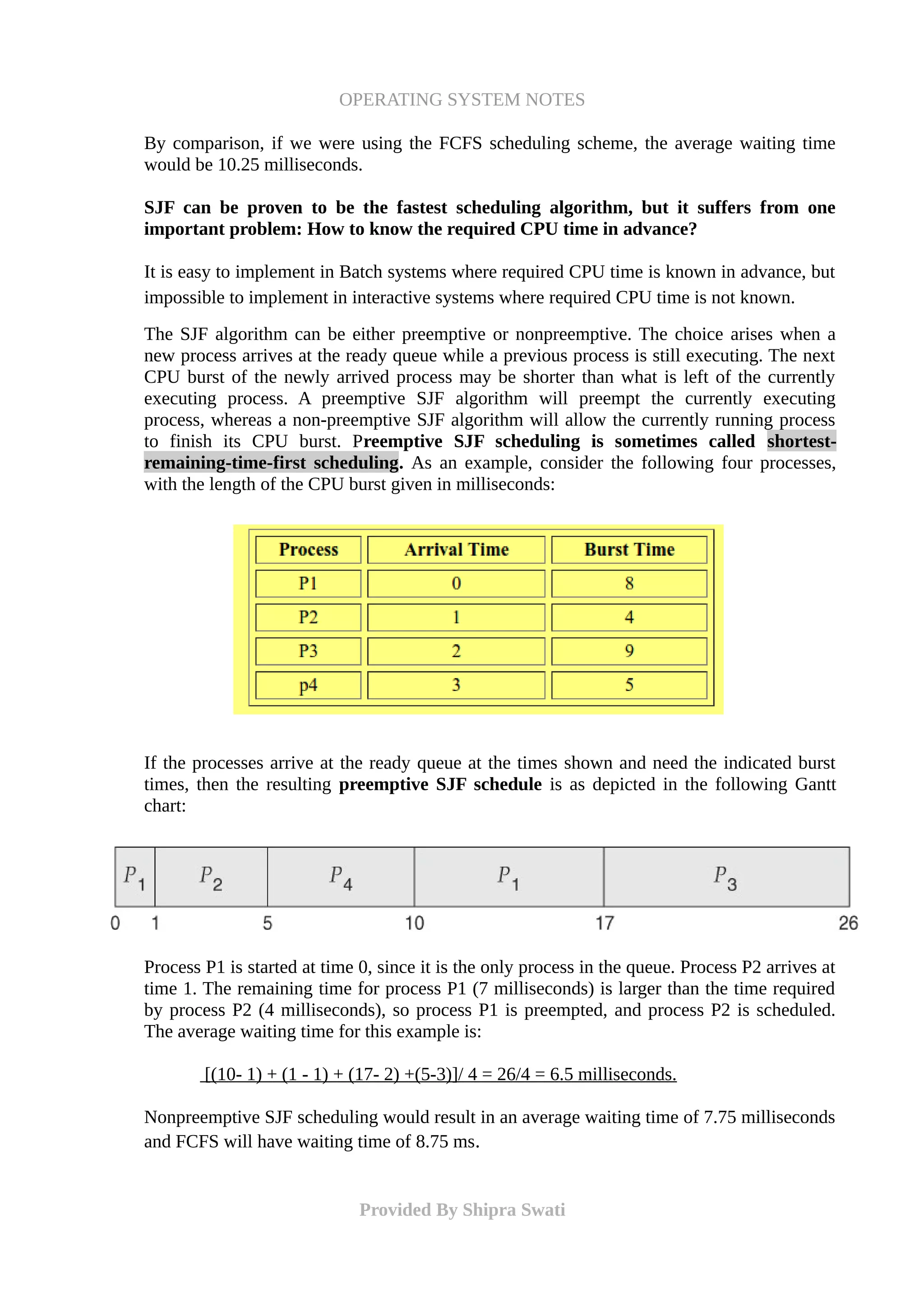 Operating System-Process Scheduling | PDF