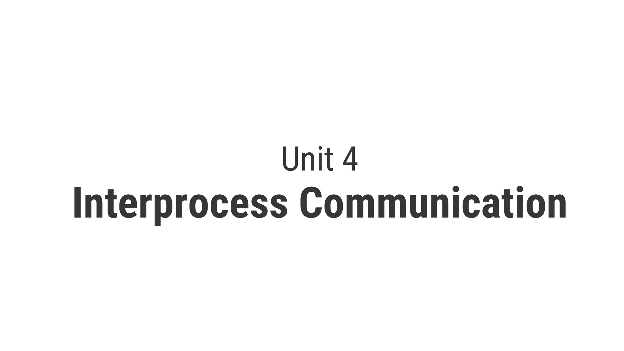 Inter Process Communication in operating system | PDF