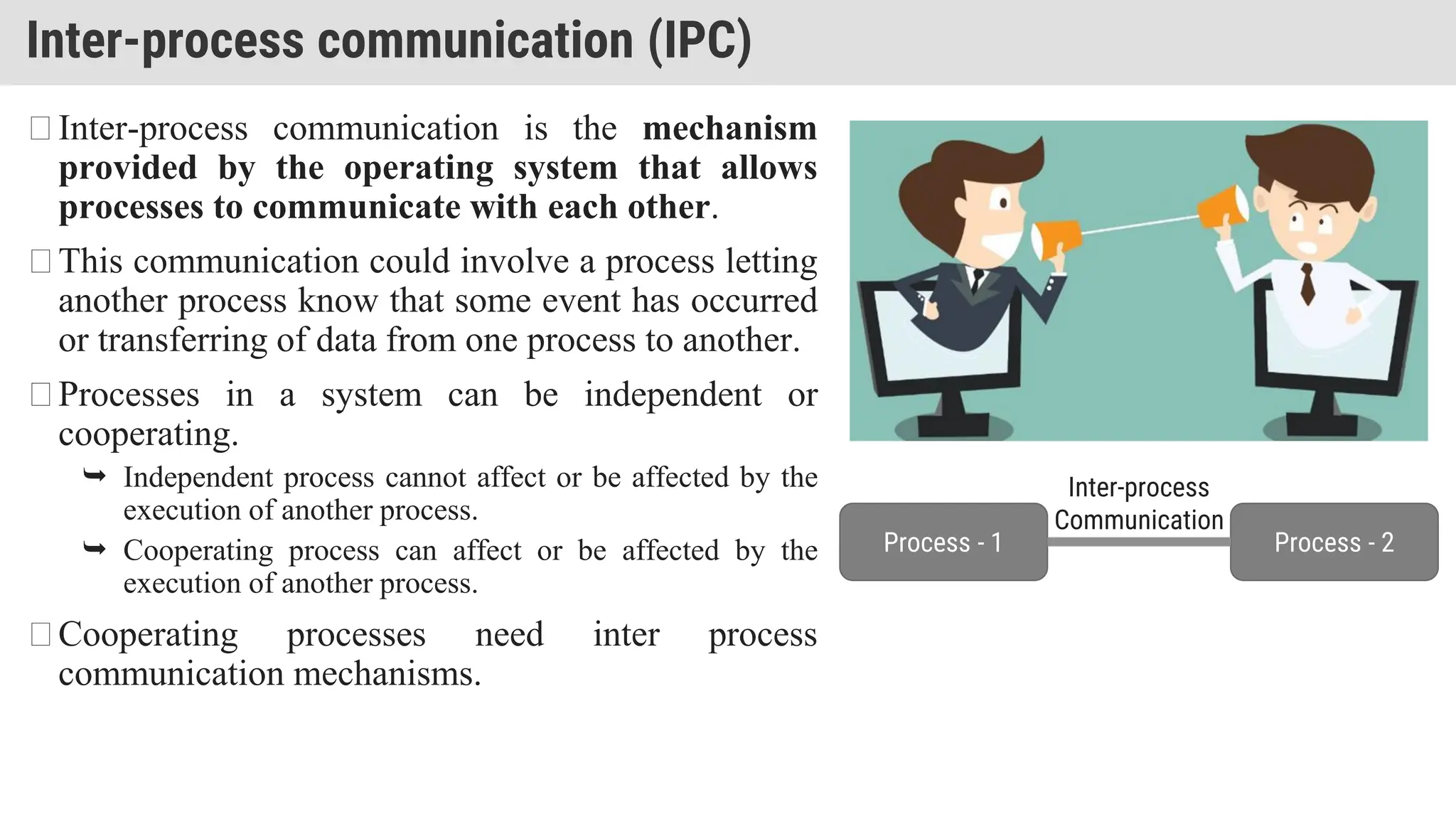 Inter Process Communication in operating system | PDF