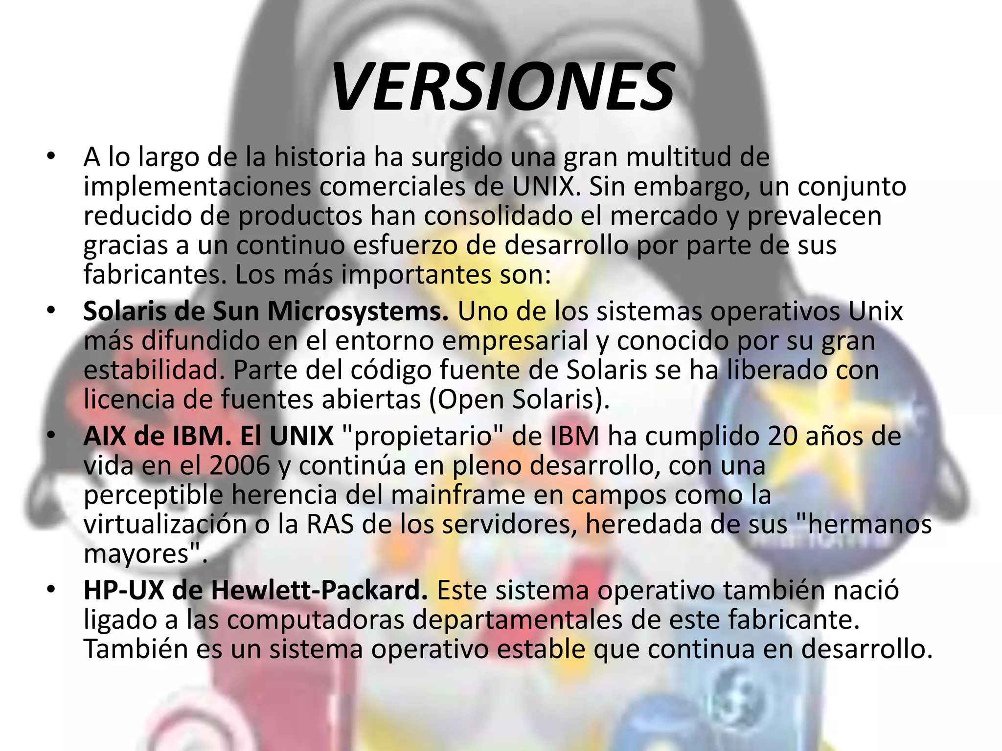 Os unix versiones-tipos de particiones-formatos | PPTX | Operating ...